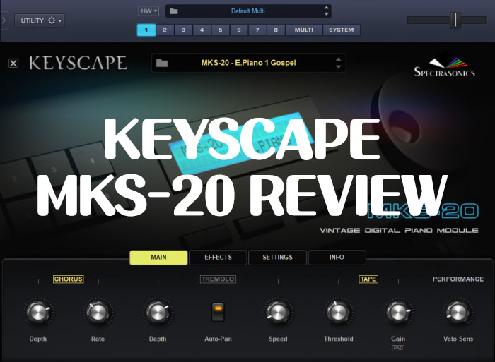 Spectrasonics Keyscape MKS-20 & JD-800 Review(키스케이프 피아노 가상악기 리뷰/추천) - Keunyoung Song