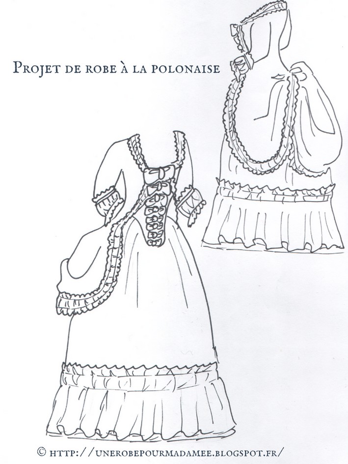 Une robe pour Madame E.: Schéma de la robe