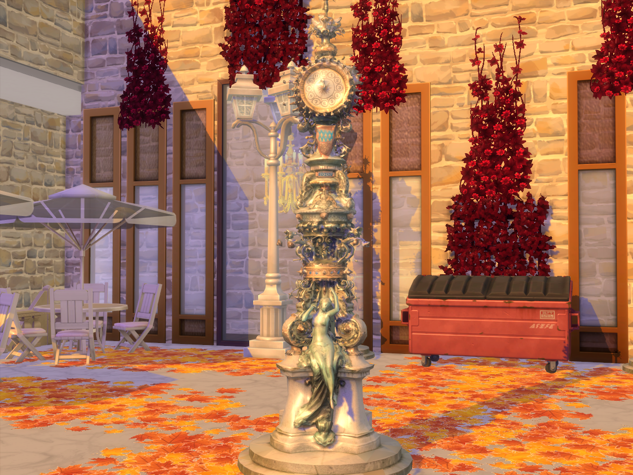 Anna Quinn Stories: Floor Yard Clock For SIMS 4