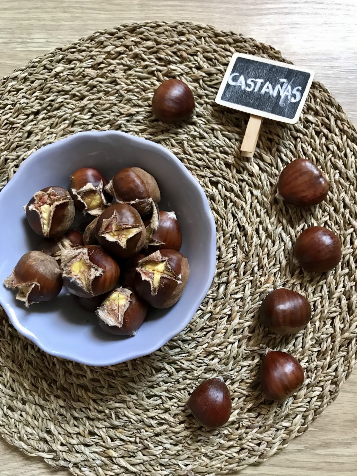 Cómo cocinar castañas en el microondas
