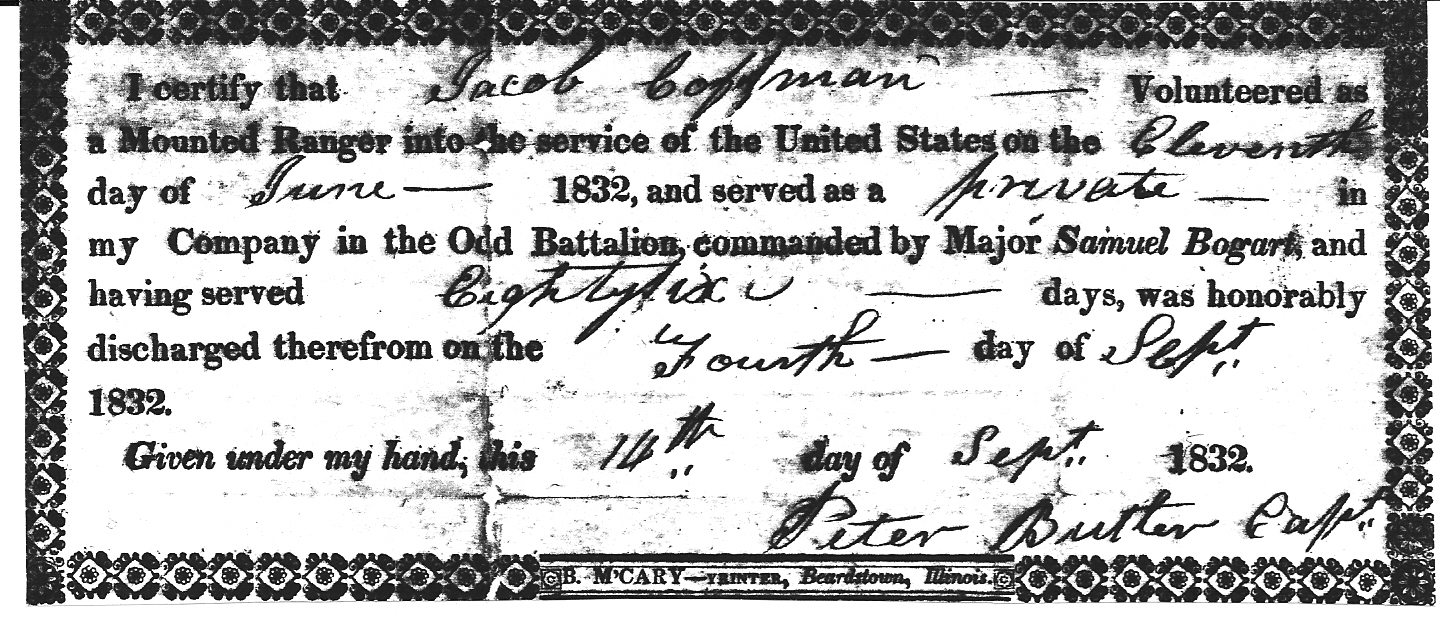 AncestorPuzzles.com: Jacob Coffman- the Frontiersman 1780-1852