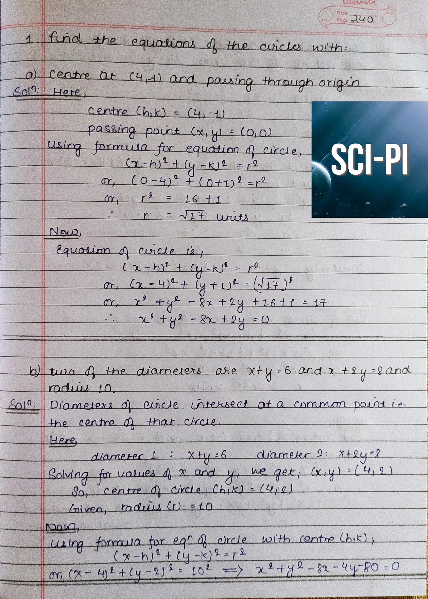 Grade 11 Circle Exercise 1 Solutions | Basic Mathematics Grade XI by ...