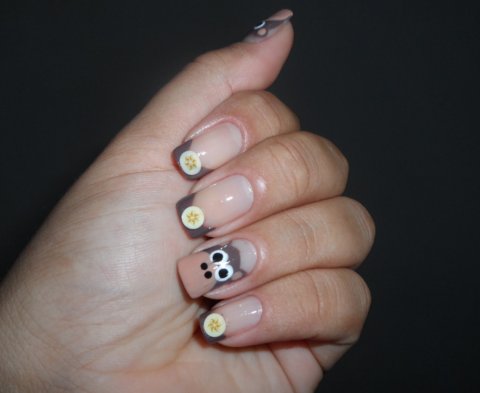 iEsmalte: Unha Decorada - Macaquinho