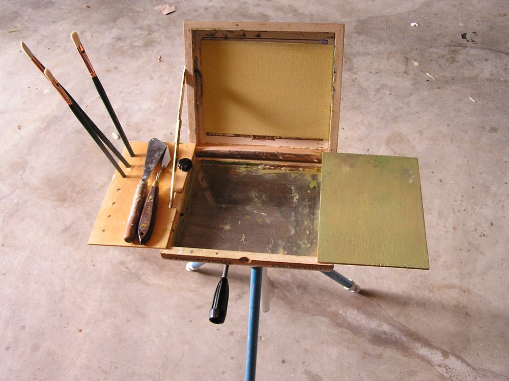 Frank Gabriel: WATERCOLOR SKETCH BOX & CIGAR BOX POCHADE