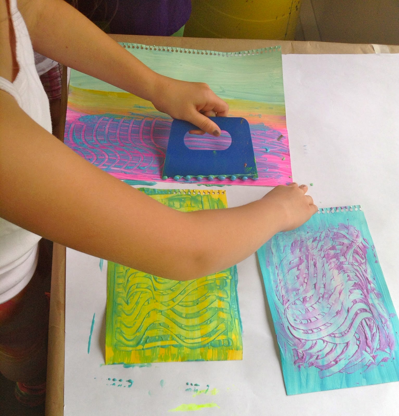beehive ART: PASTE PAINT PAPERS
