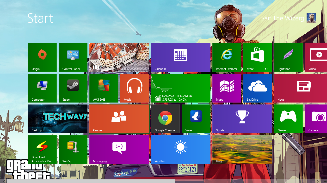 Change Your Windows 8 Start Menu Background | Techwavy