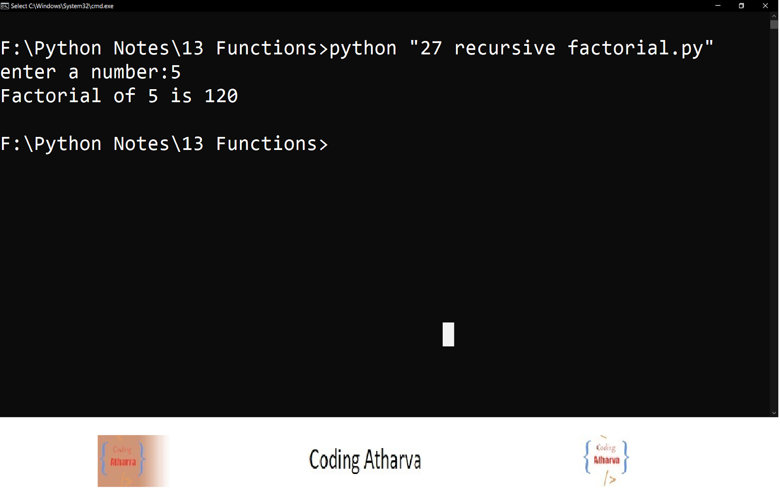Python Program Recursive Function To Print The Factorial