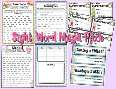 Mrs. Heeren's Happenings: Sight Word Mega Pack - Hello, TpT!