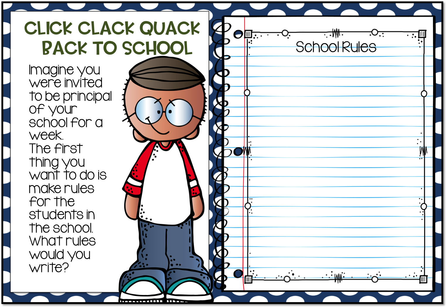 1st Grade Hip Hip Hooray!: Click Clack Quack Back to School