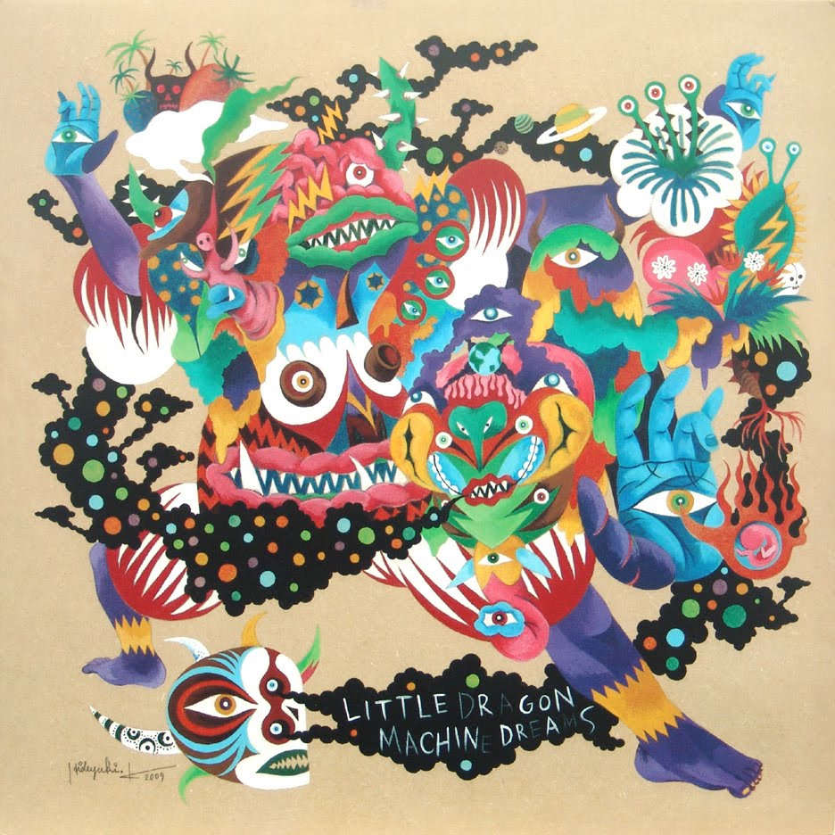 flustercup: Little Dragon "Machine Dreams" Album Cover Art