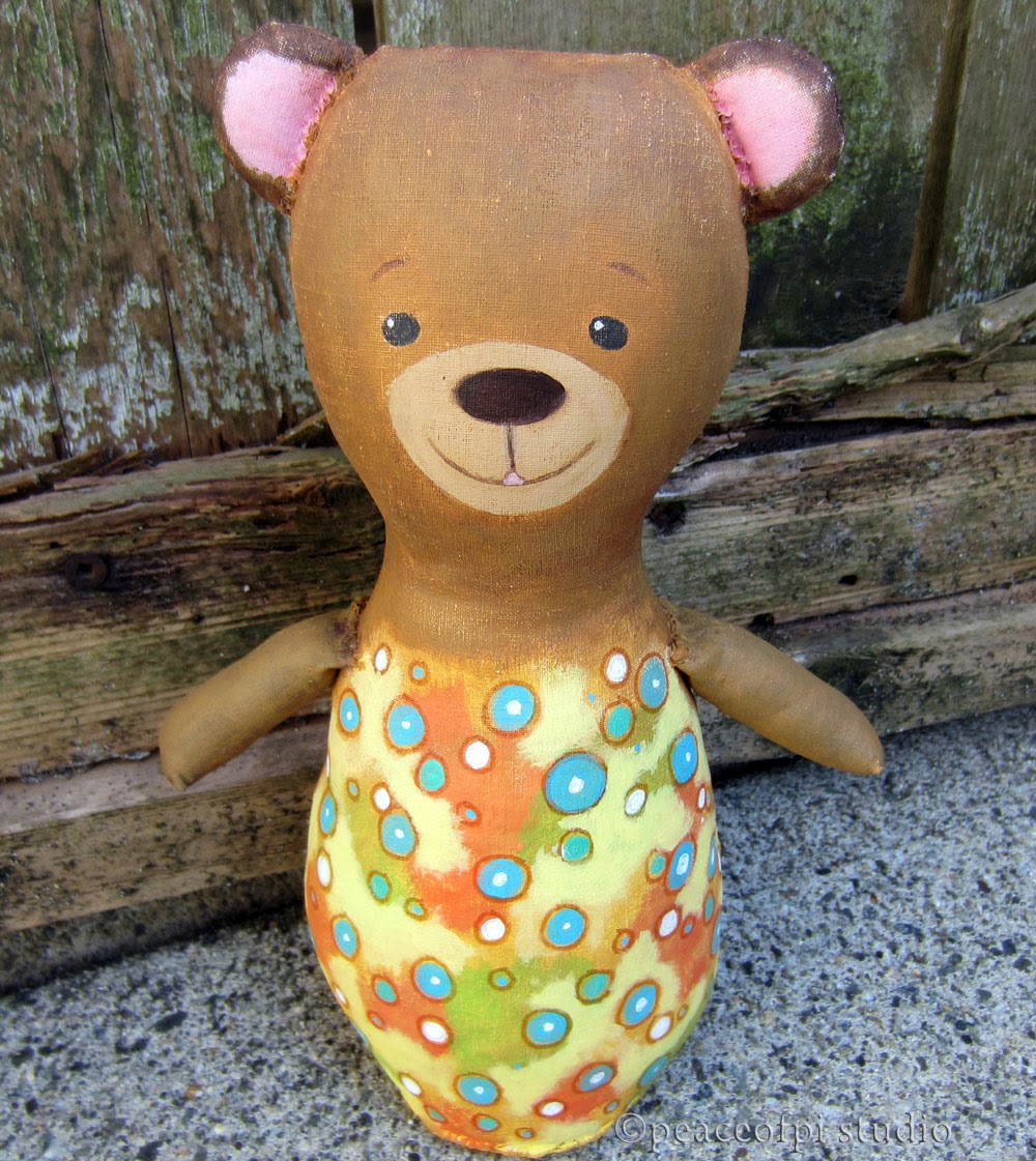 peaceofpi studio: Stuffed Bear Softie