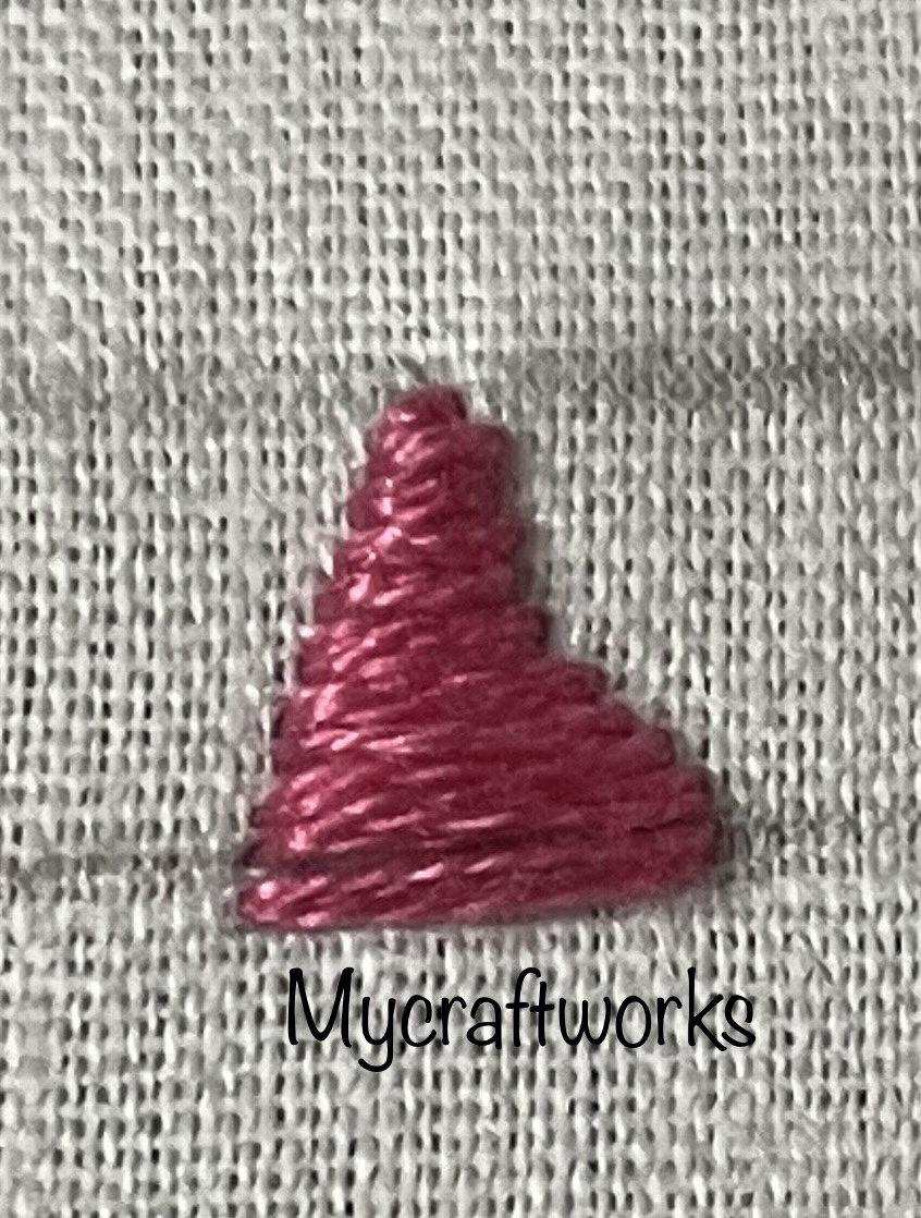 MY CRAFT WORKS: Satin Stitch - Tutorial / How to do satin stitch?