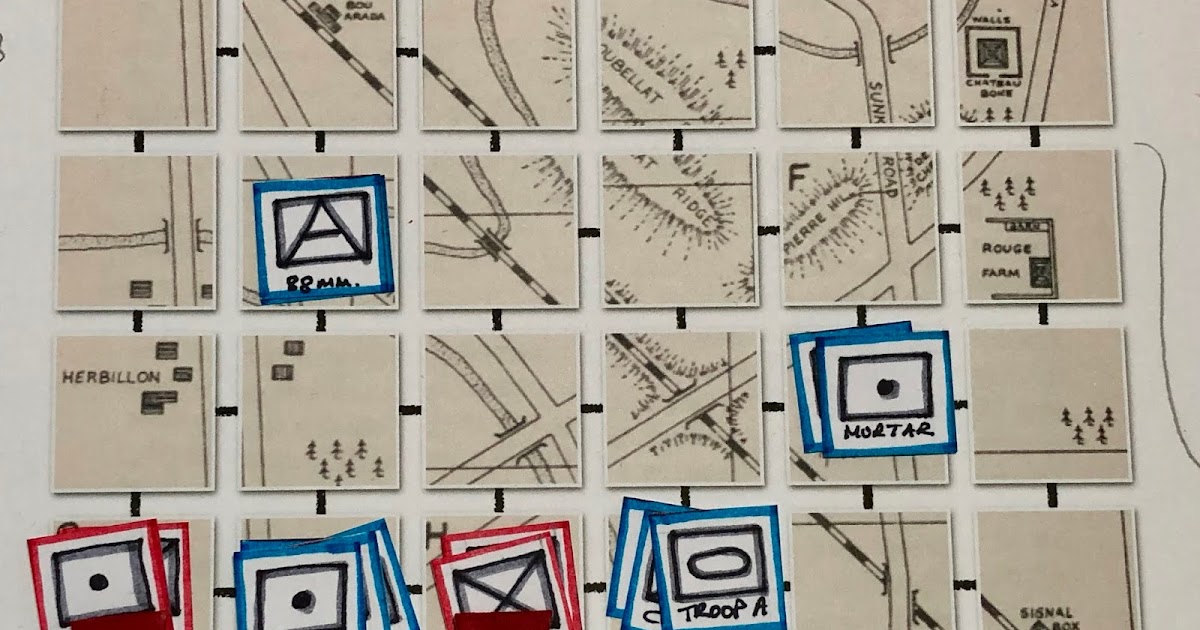 Grid based wargaming - but not always: WW2 campaign map moves