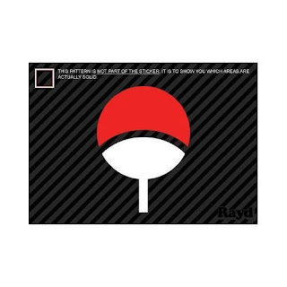 NARUTO ACCESSORIES: Sasuke Uchiha Symbol Naruto Sticker Vinyl Decals