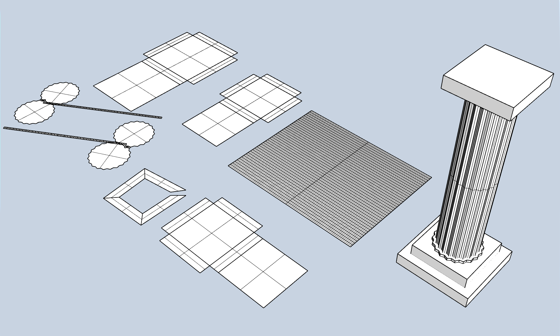Geometric Papercraft Models