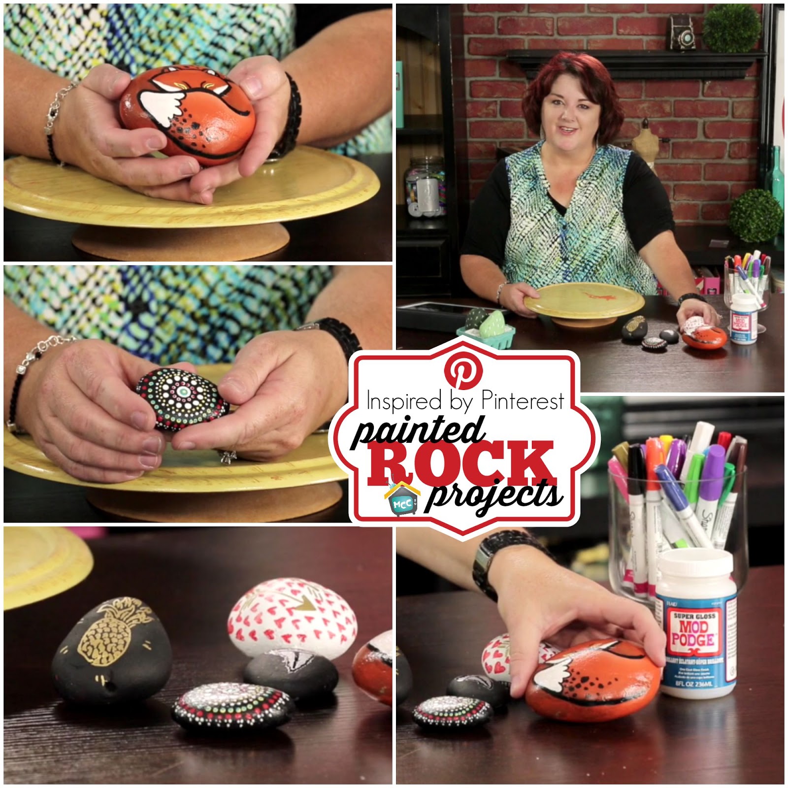 Allred Design Blog: Inspired by Pinterest: Painted Rocks Projects
