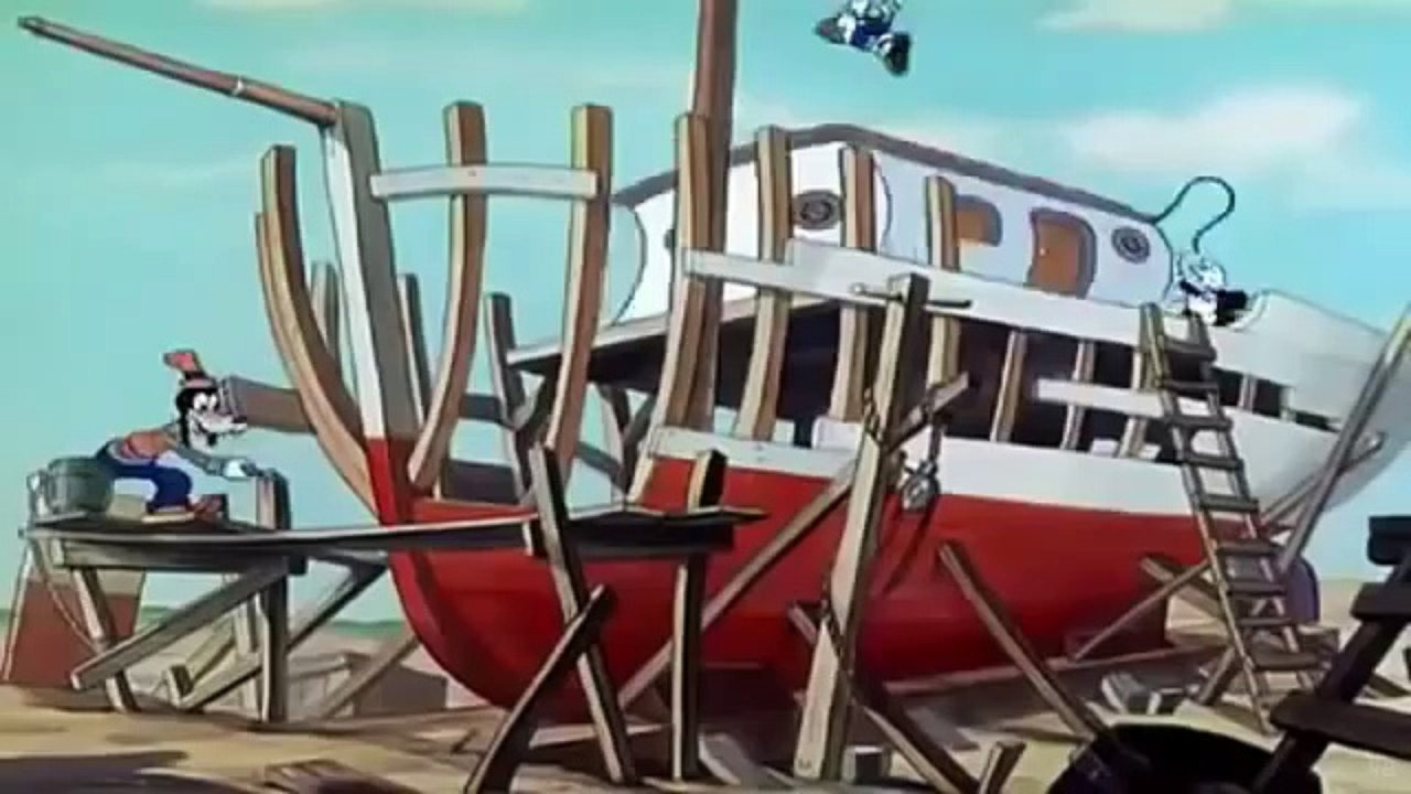 Walt Disney Cartoons Mickey Mouse Donald Duck & Goofy Boat Builders ...