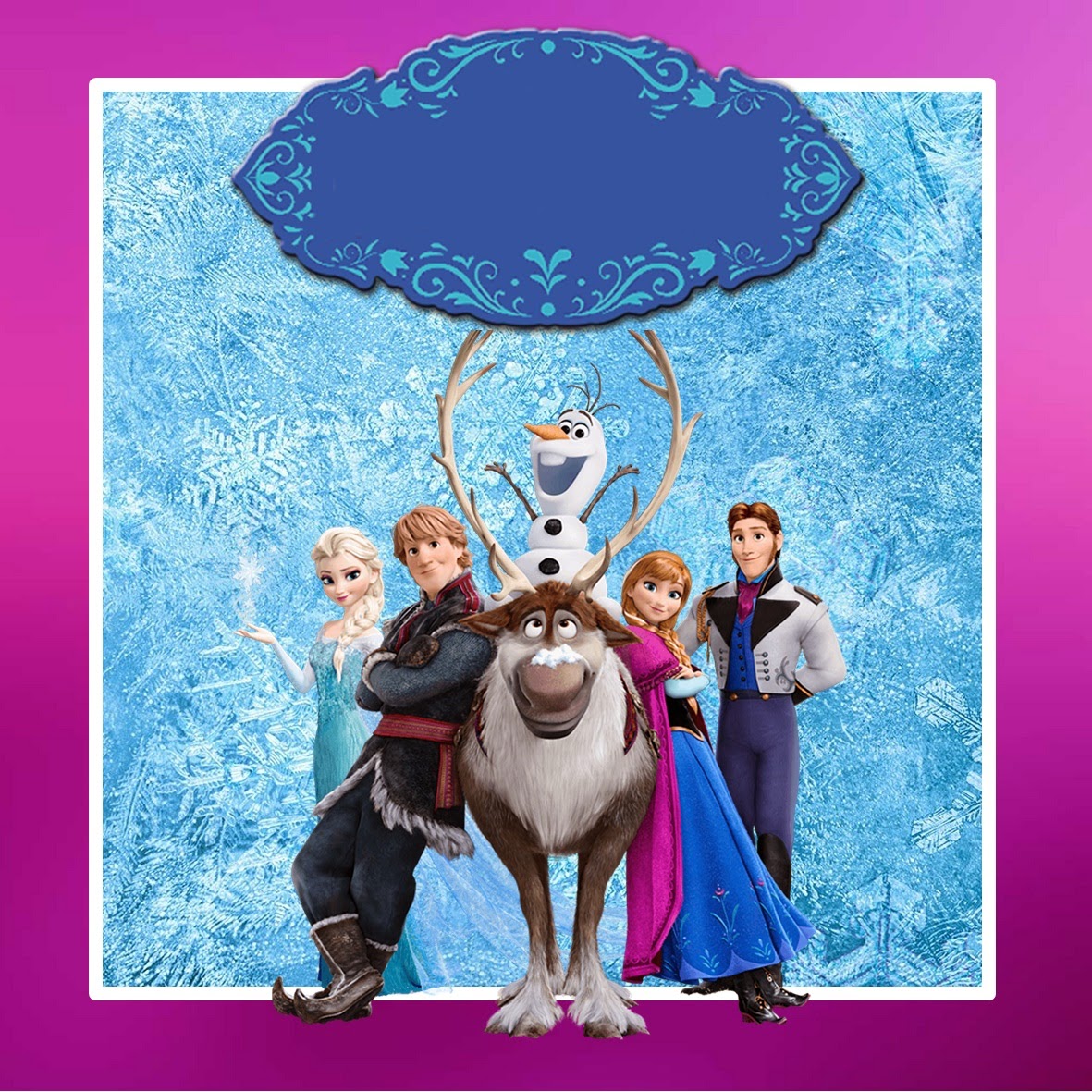 Fazendo a Propria Festa: KIT DE PERSONALIZADOS TEMA FROZEN