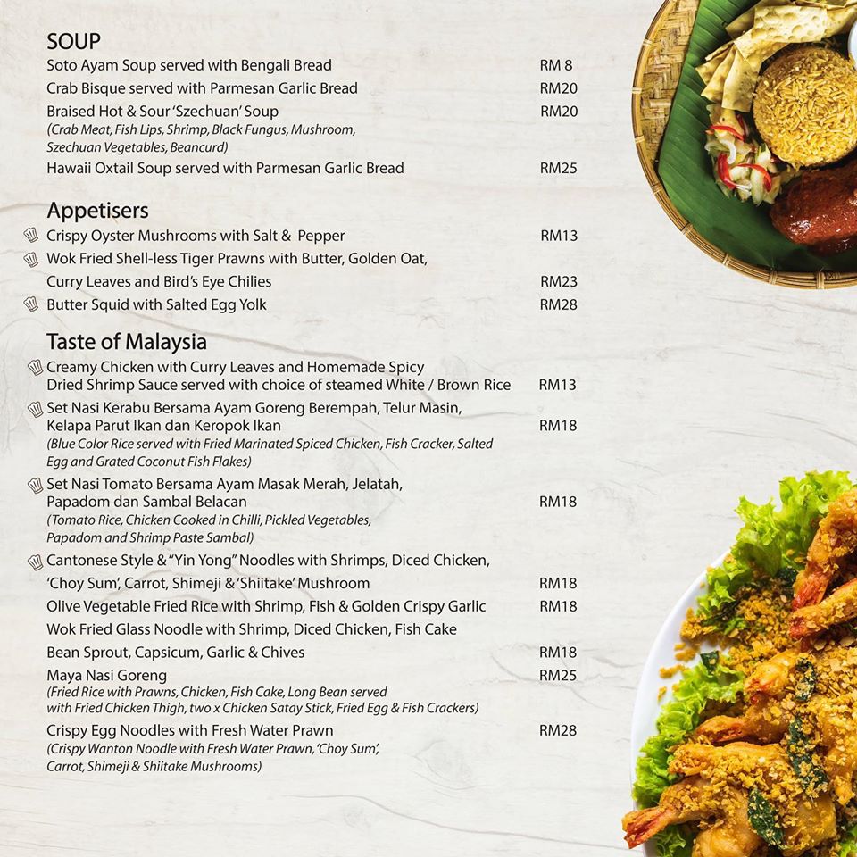 CHASING FOOD DREAMS: Still Waters New Menu @ Hotel Maya Kuala Lumpur