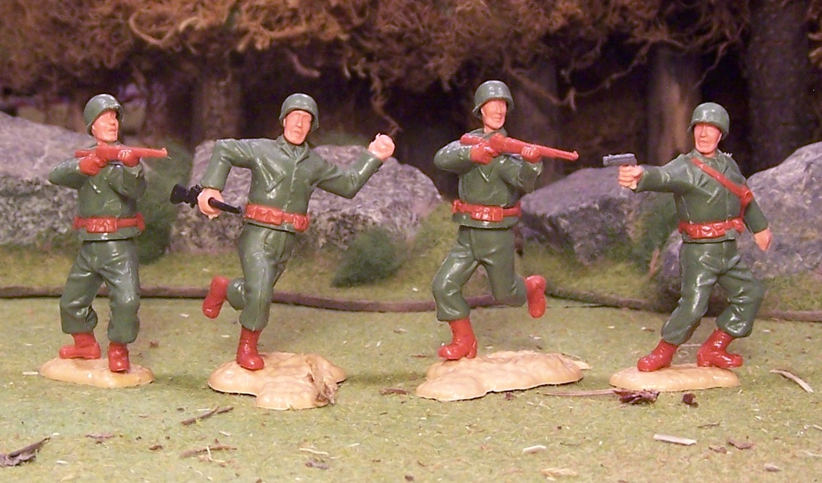 WWII Plastic Toy Soldiers: Timpo Swoppets - Toy Soldiers