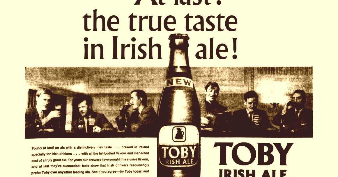 IrishBeerHistory: Toby Irish Ale - Who's up for some man-sized zest...?