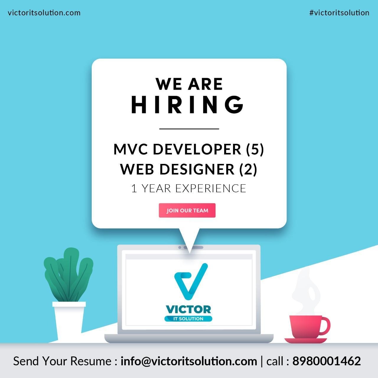 Victor It Solution Hiring Mvc Developer Web Designer Job Alerts Hub