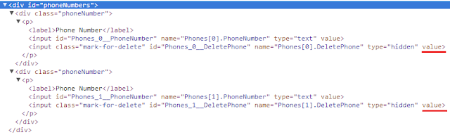 Nested Collection Models in MVC to Add Multiple Phone Numbers - Part 1