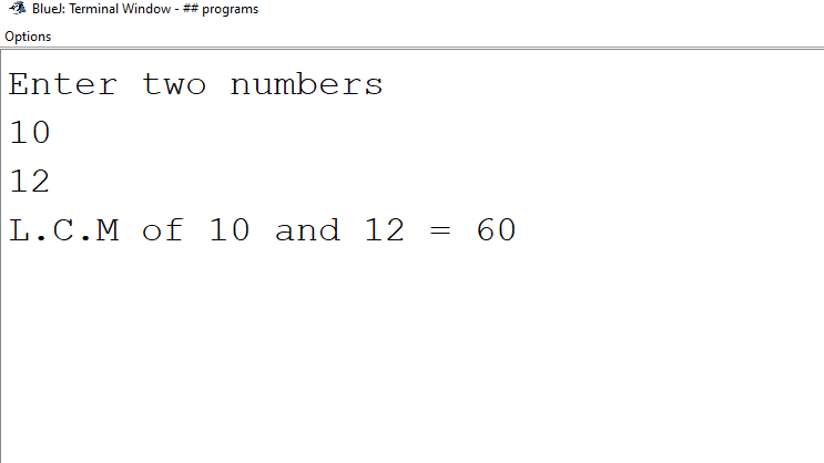 JAVA : PROGAMMING SOLUTION: Write a program to input two integers and ...