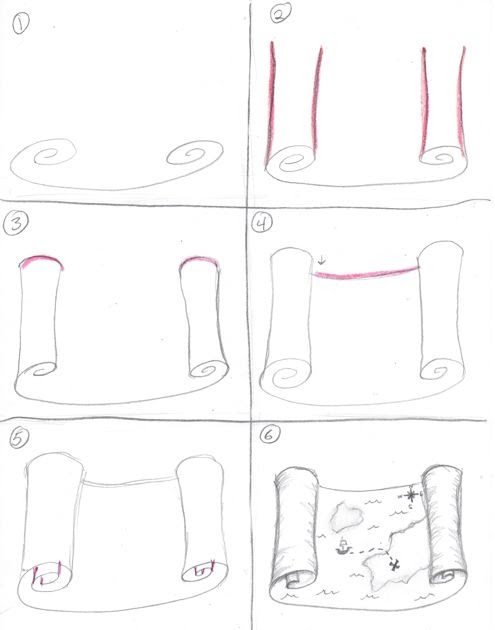 Creator s Joy How To Draw A Treasure Map Pirate Birthday Party Art Project Creator s Joy How To Draw A Treasure Map Pirate Birthday Party Art Project
