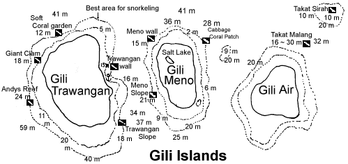 INDONESIAISME: Maps of Gili Islands Lombok