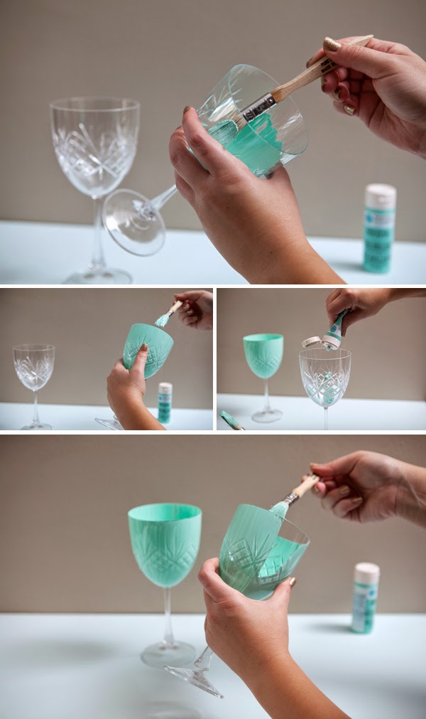 I.D.E.A: DIY - COPAS DE VINO PINTADAS A MANO