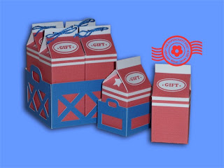 The Papercraft Post: Mini Milk Cartons & Crates