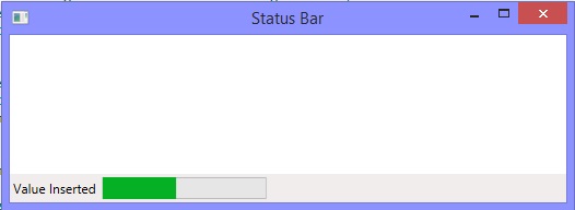 Status Bar Control: WPF