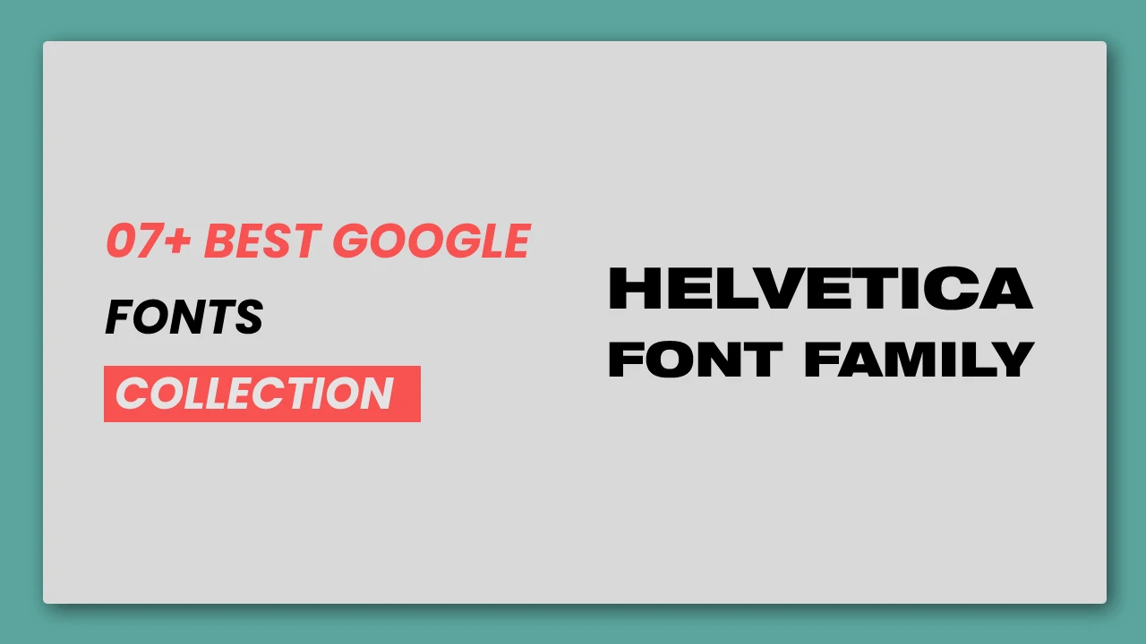 07+ Best Google Fonts Collection For Website | Rustcode | RUSTCODE