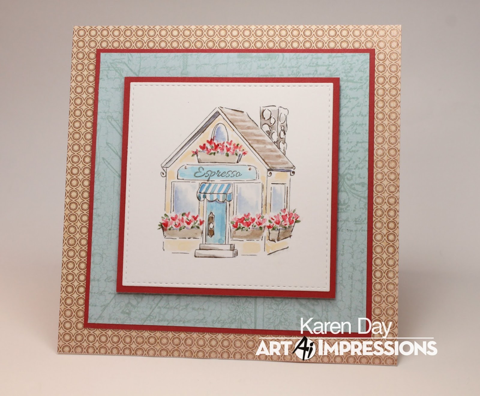 Art Impressions Blog: Classic Large Shops Card with Karen