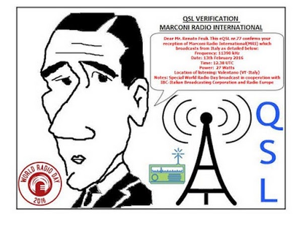 PlayDX: Radio Marconi International testing on 6170 kHz - UPDATE