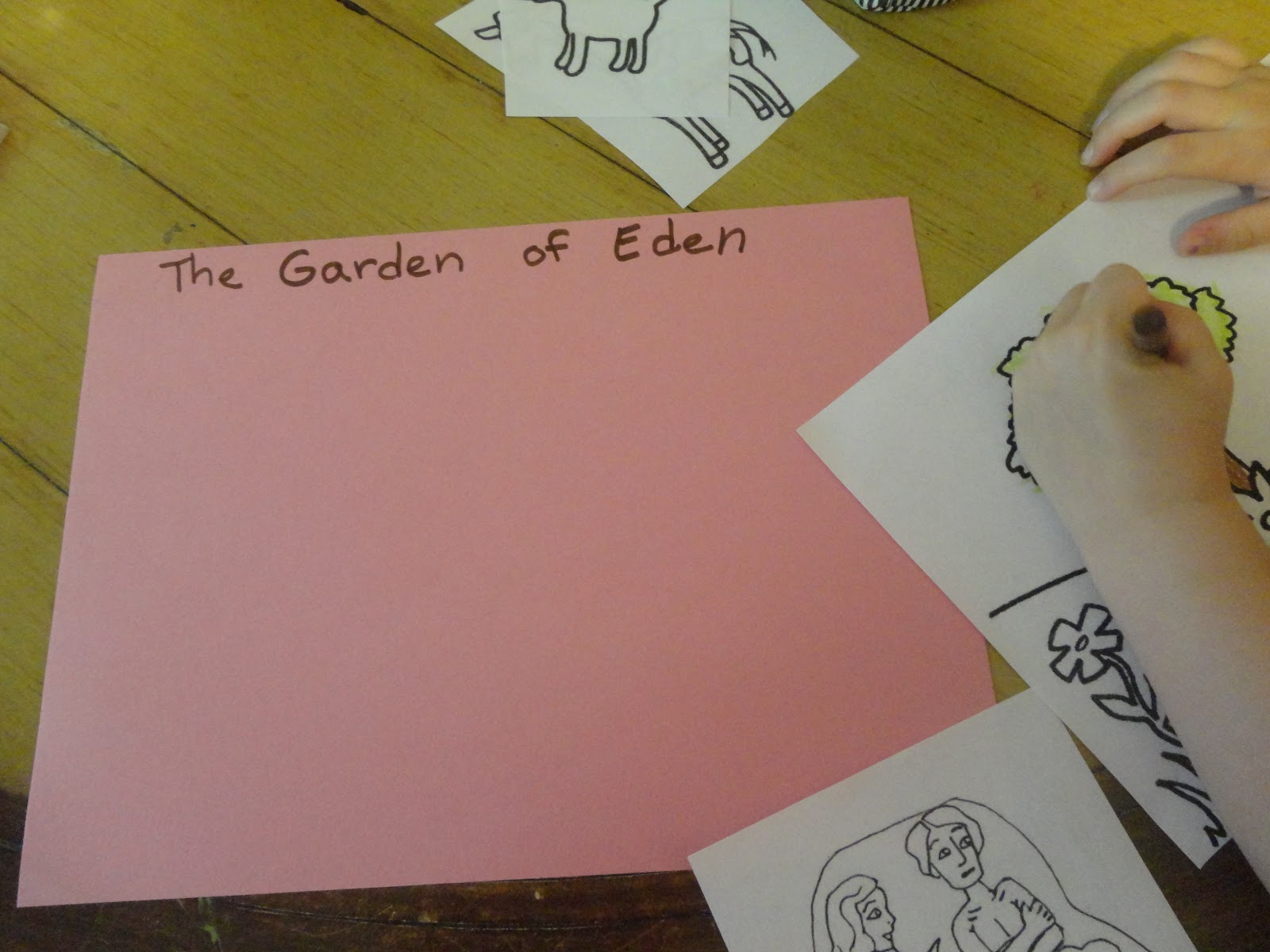 Tiny Hearts Blog: Lesson 10: Intro to Garden of Eden and Adam and Eve