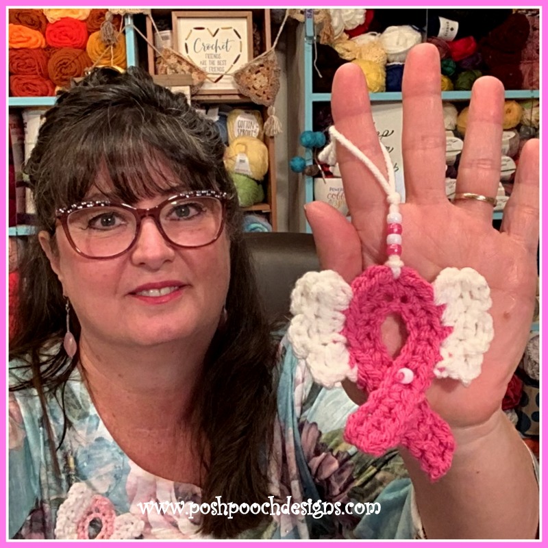 Posh Pooch Designs : Cancer Awareness Ribbon With Wings Crochet Pattern ...