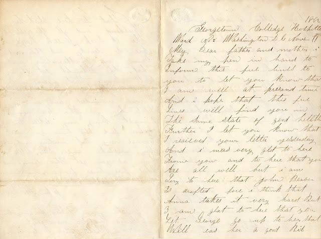 Civil War Letters of John W. Derr: Letter #27 -- Georgetown College ...