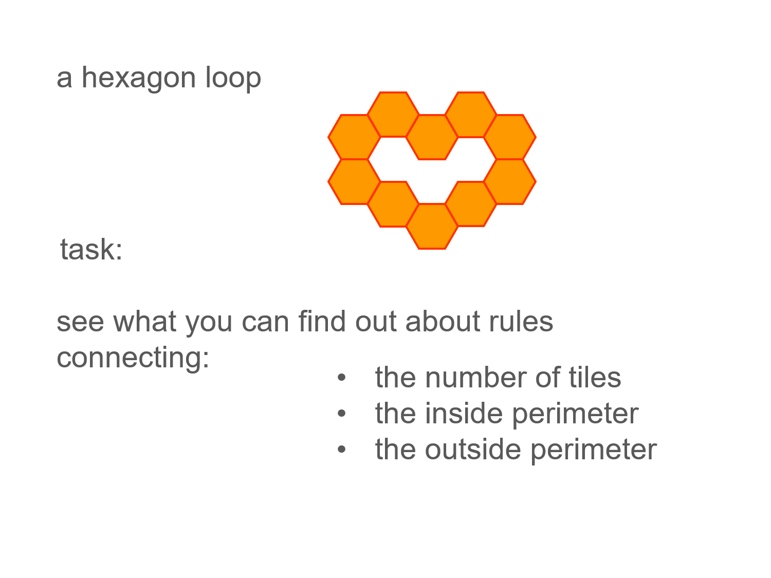 MEDIAN Don Steward mathematics teaching: regular hexagon loops