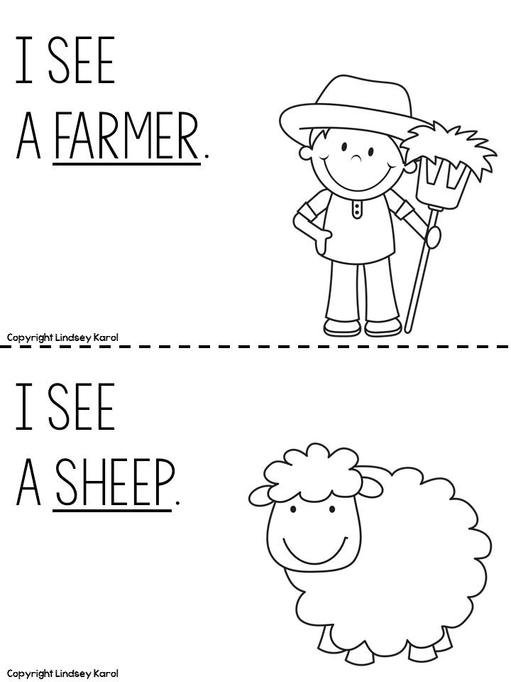 My Farm Book: Emergent Reader Freebie | Speechie Freebies | Bloglovin’