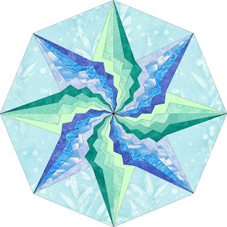 Quiltessa: Patchwork palette: Blue lagoon, new pattern