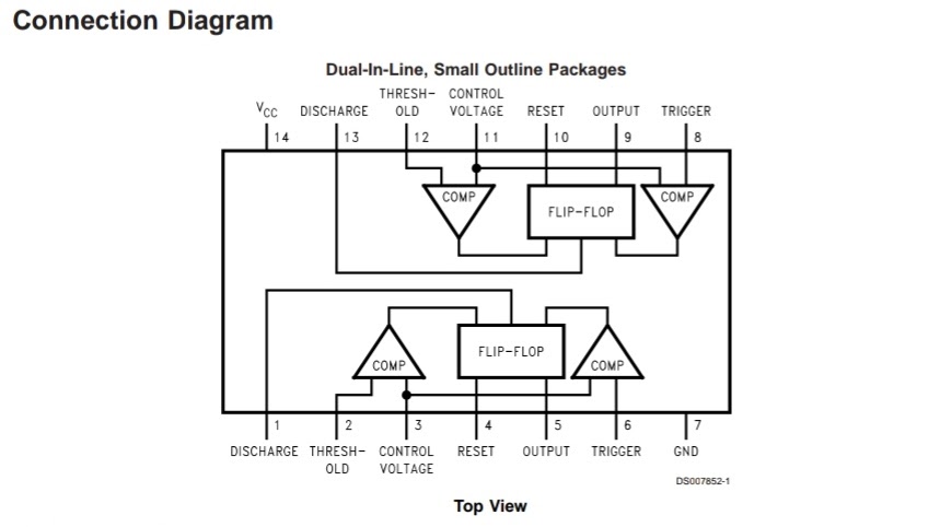 IC LM556 Dual Timer : Description, Features and Applications
