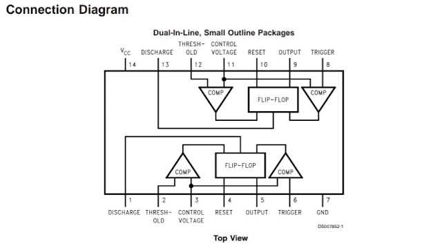 IC LM556 Dual Timer : Description, Features and Applications