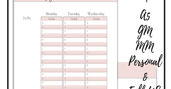 Malena Haas: FREEBIE Friday Week At A Glance - A5 MM GM Personal and ...