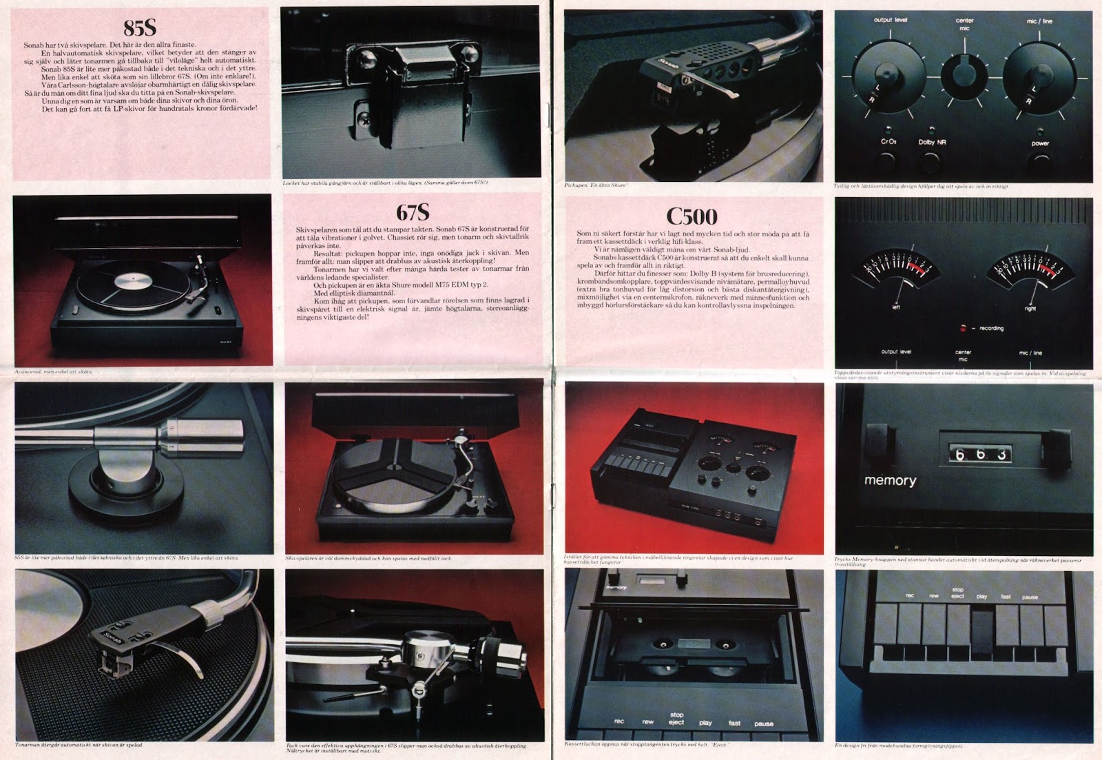 Infrequent Sound [sex.tex] technology: Sonab S85 2-Speed Belt-Drive ...