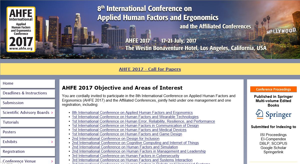 BlogCatim: CATIM participou na AHFE 2016 - 7ª International Conference ...