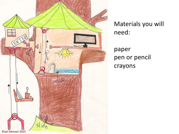 Art Sub Lessons: Art Sub Plan - A Tree House for Me