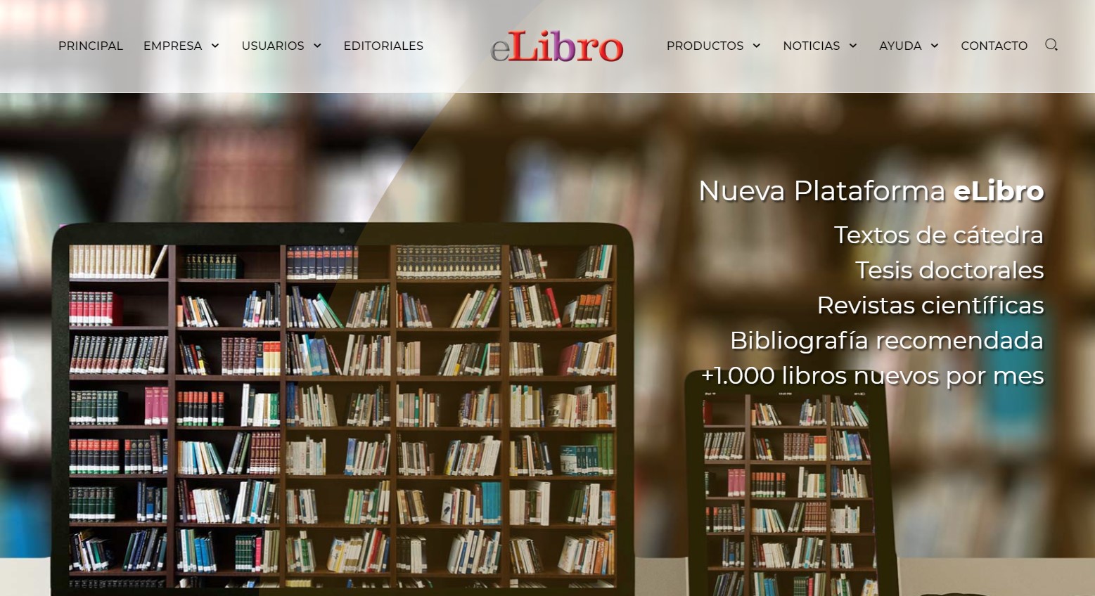Nuevo recurso en línea: eLibro, Biblioteca Digital en español ...