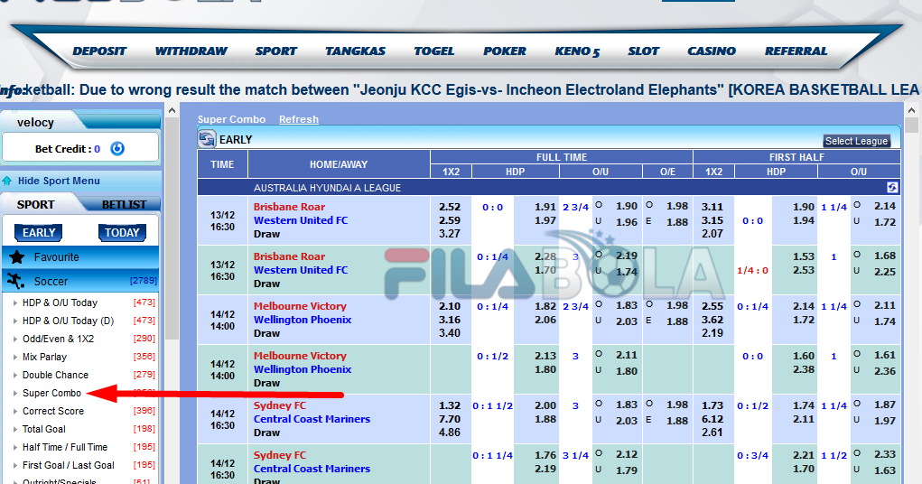 PANDUAN BERMAIN SUPER COMBO